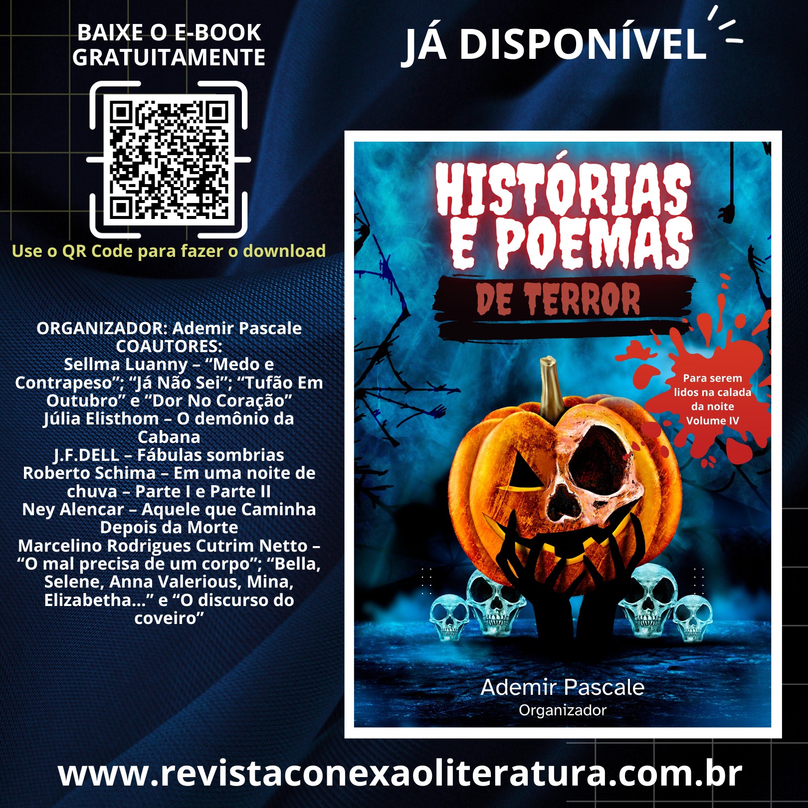 Já está disponível o e-book HISTÓRIAS E POEMAS DE TERROR – VOL. IV ...